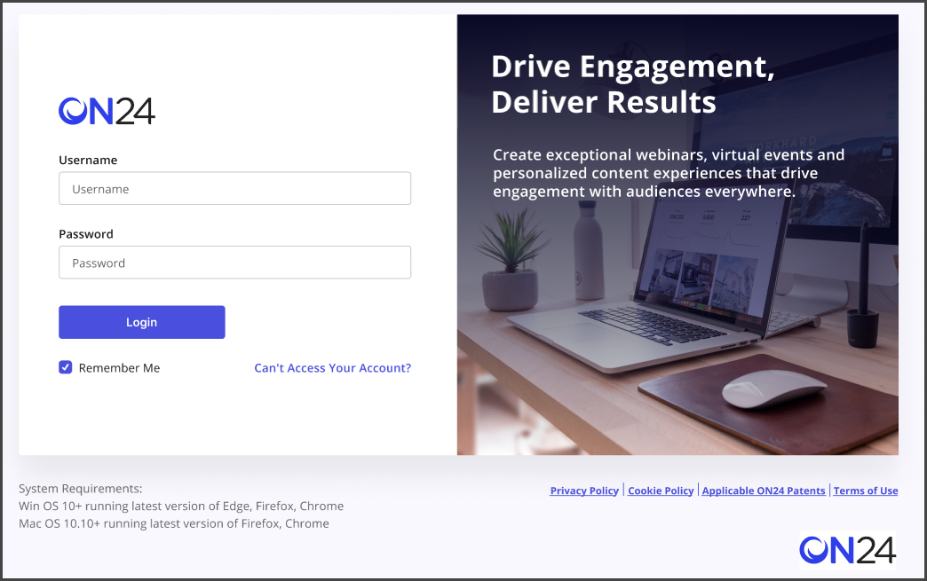 ON24 | Login Troubleshooting