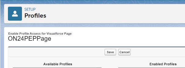 Connect Salesforce Prospect Engagement Profile App 